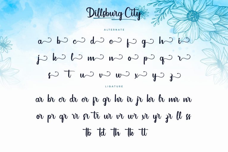 Dillsburg City Calligraphy Font by NoahType Studio
