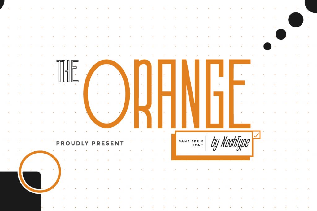 The Orange Font by NoahType Studio