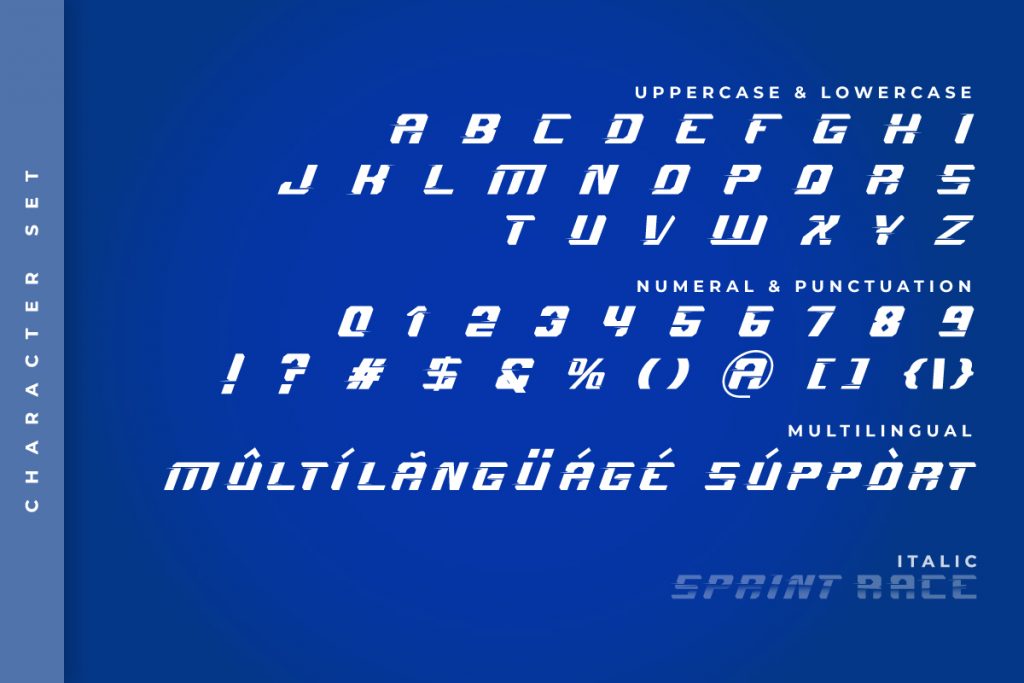 Sprint Race Font by NoahType Studio