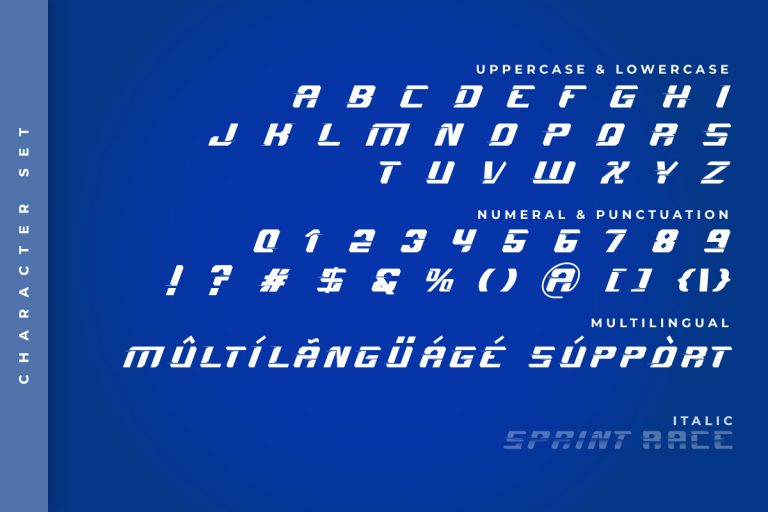 Sprint Race Font by NoahType Studio