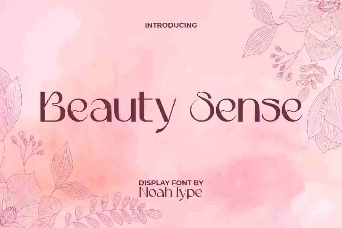 Beauty Sense Display Font by NoahType Studio