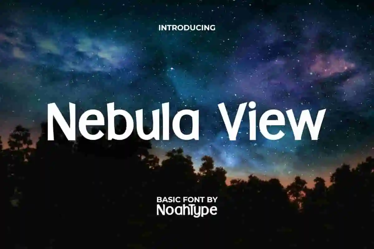 Nebula View Basic Font by NoahType Studio