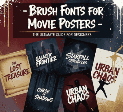 Brush Fonts Movie Posters: Best Brush Fonts for Cinematic
